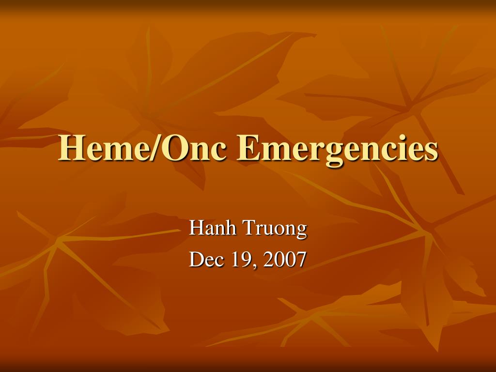 PPT - Hem-Onc Emergencies: Methemoglobinemia, TTP, & ITP Management ...