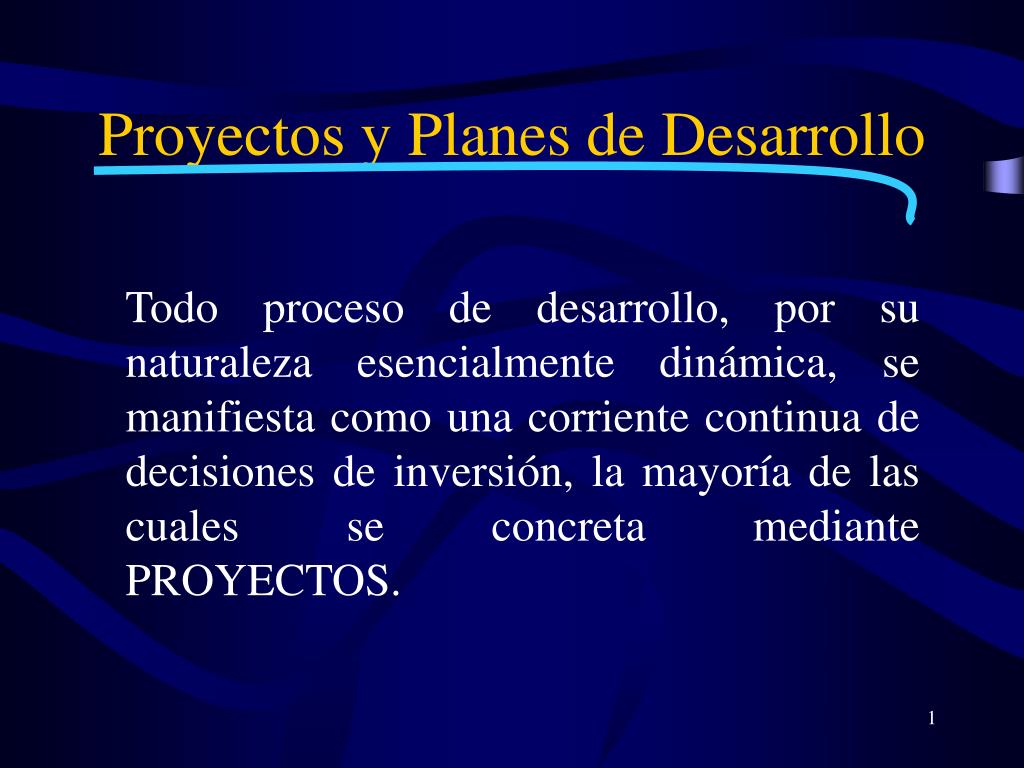 PPT - Proyectos y Planes de Desarrollo PowerPoint Presentation, free ...