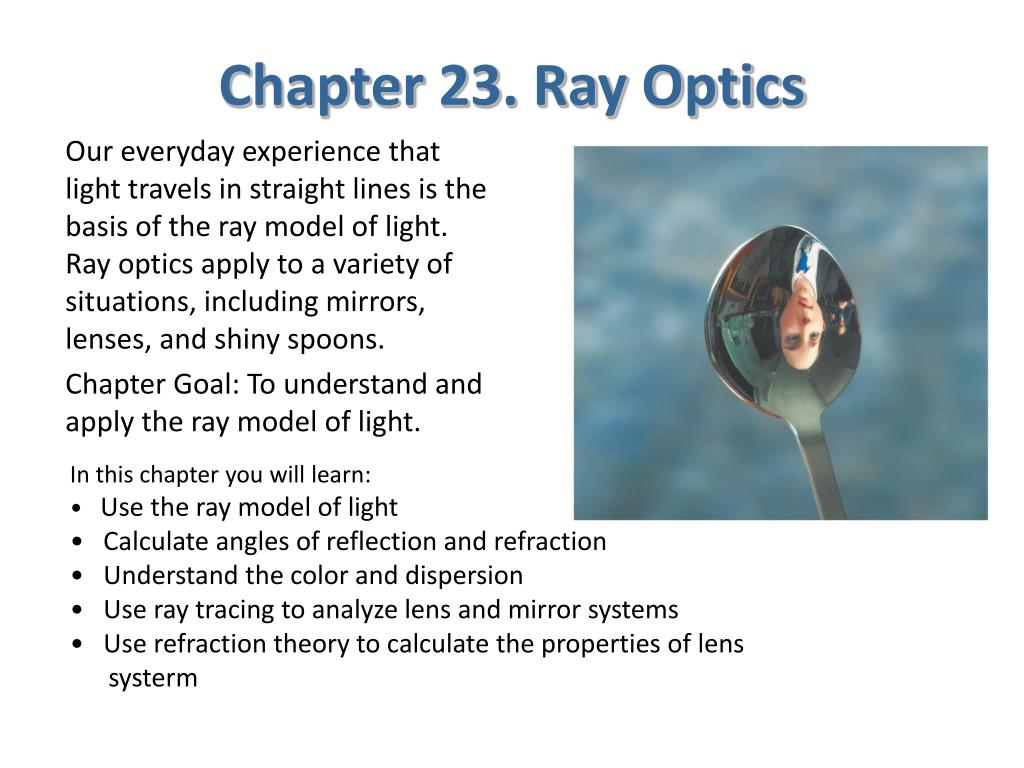 PPT - Chapter 23. Ray Optics PowerPoint Presentation, free download ...