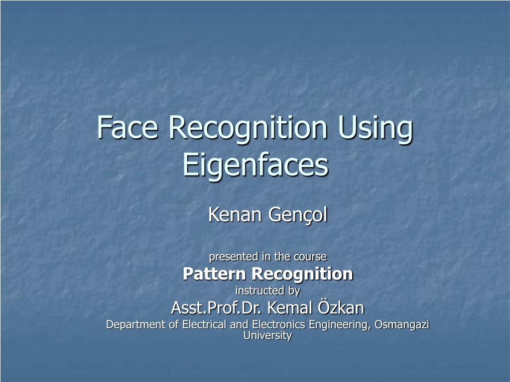 PPT - Face Recognition Using Eigenfaces PowerPoint Presentation, free ...