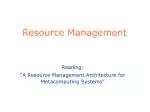 PPT - Resource Management PowerPoint Presentation, free download - ID ...