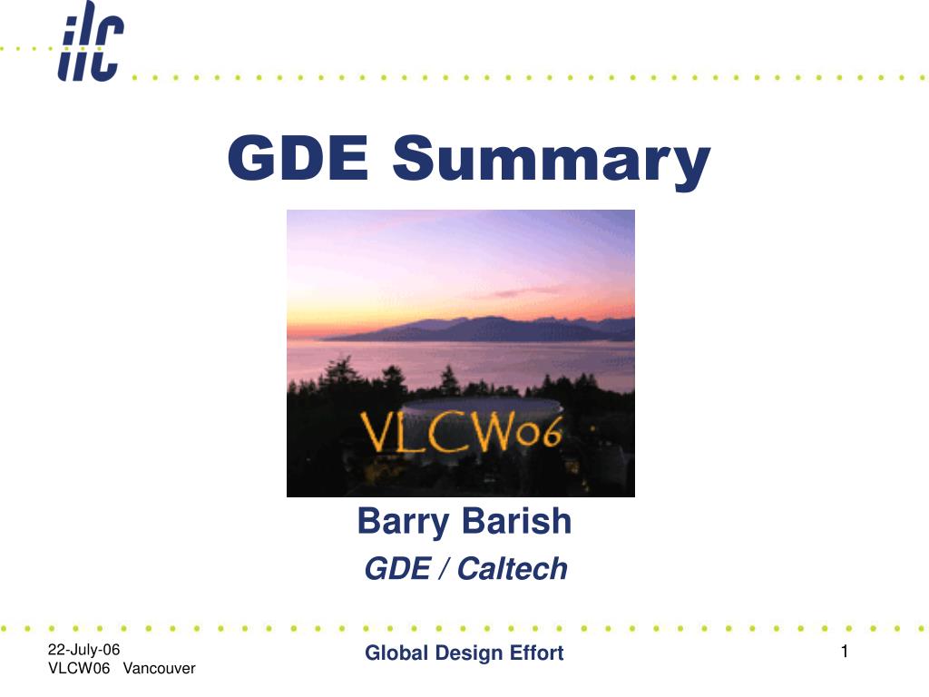 PPT - GDE Summary PowerPoint Presentation, free download - ID:6043950