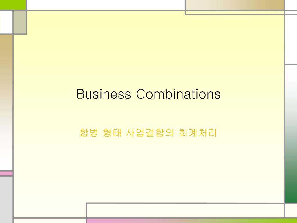 PPT - Business Combinations PowerPoint Presentation, free download - ID ...