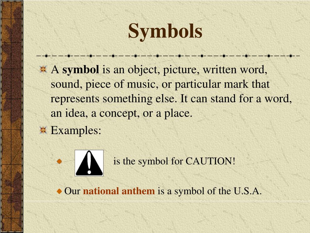 PPT - Symbols PowerPoint Presentation, free download - ID:6047720