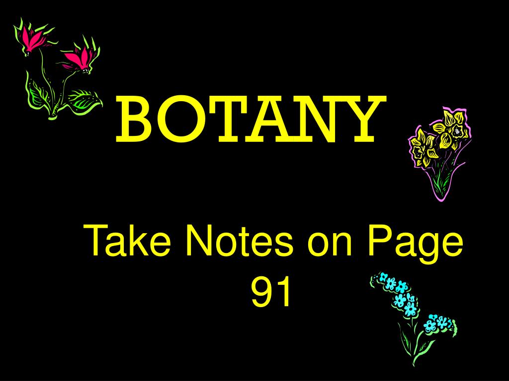 PPT - BOTANY PowerPoint Presentation, free download - ID:6048992