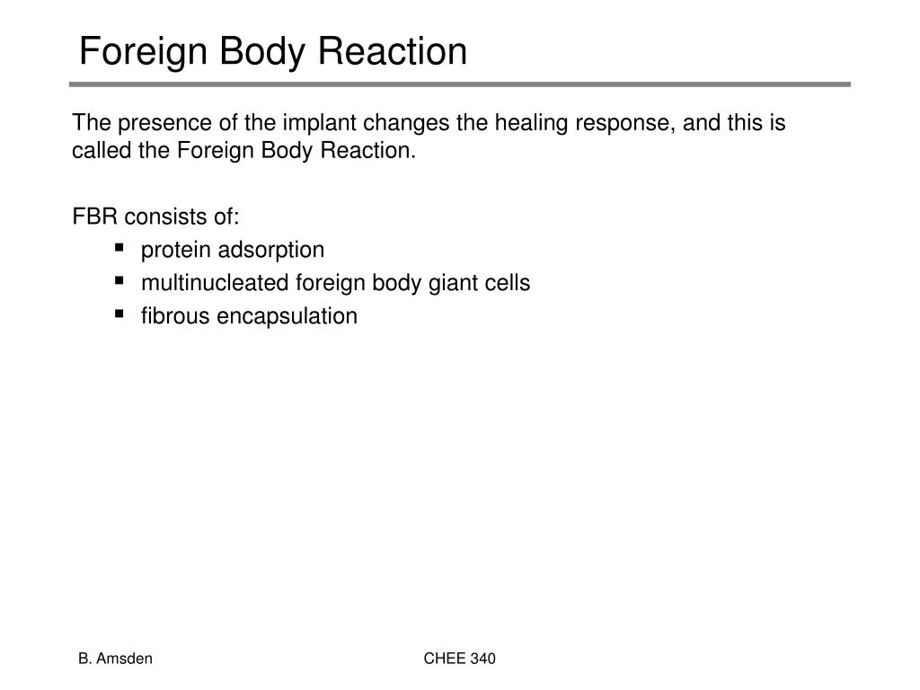 PPT - Foreign Body Reaction PowerPoint Presentation, free download - ID ...