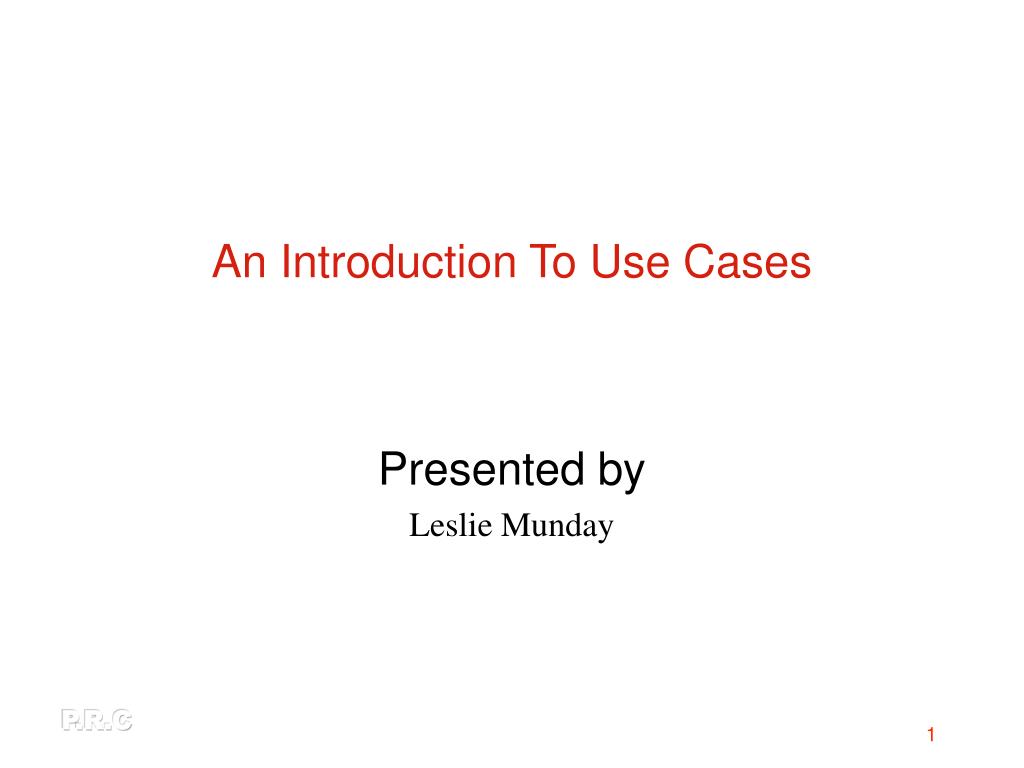 PPT - An Introduction To Use Cases PowerPoint Presentation, free ...