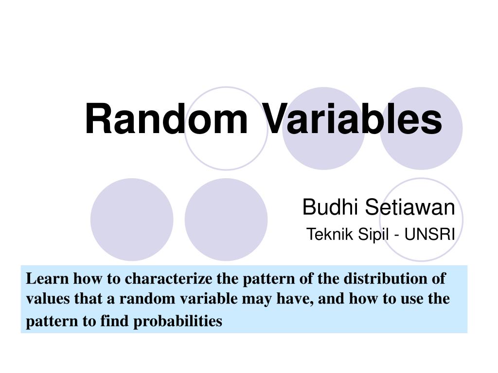PPT - Random Variables PowerPoint Presentation, free download - ID:6060854