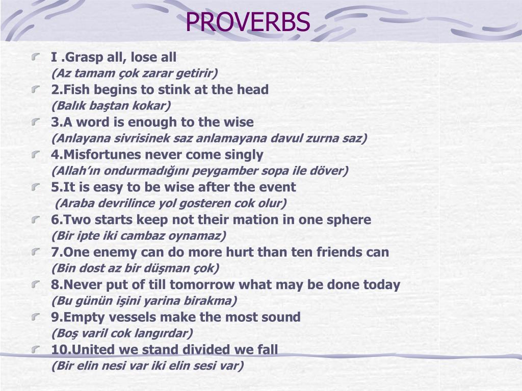 PPT - PROVERBS PowerPoint Presentation, free download - ID:6062196