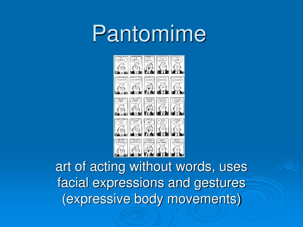 PPT - Pantomime PowerPoint Presentation, free download - ID:6063675