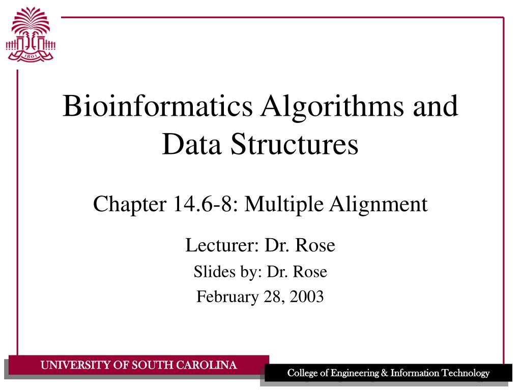 PPT - Bioinformatics Algorithms and Data Structures PowerPoint ...
