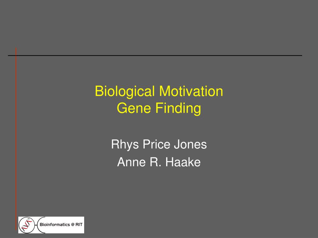 PPT - Biological Motivation Gene Finding PowerPoint Presentation, free ...