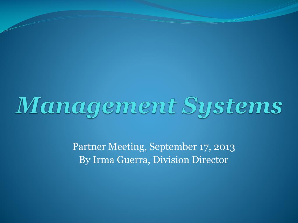 PPT - Management Systems PowerPoint Presentation, free download - ID ...