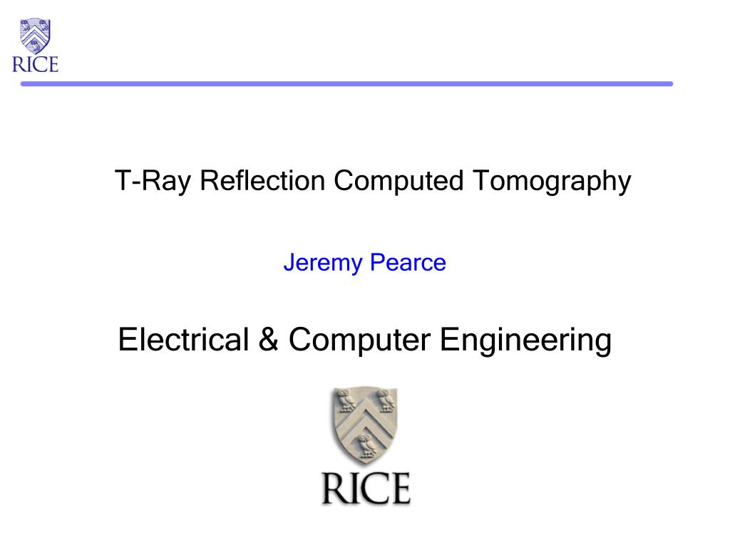 PPT - T-Ray Reflection Computed Tomography PowerPoint Presentation ...