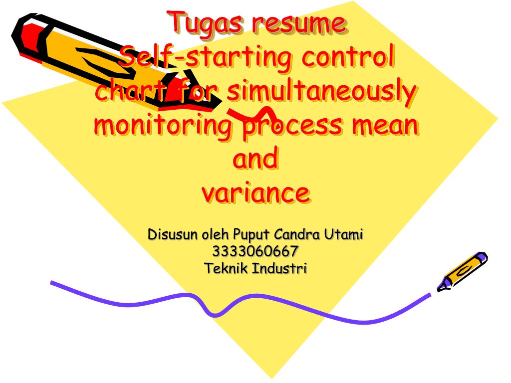 PPT - Tugas resume Self-starting control chart for simultaneously monitoring process mean and ...