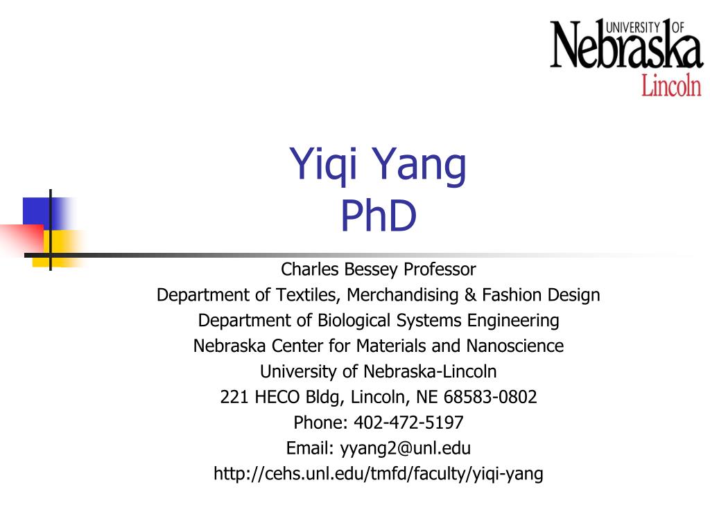 PPT - Yiqi Yang PhD PowerPoint Presentation, free download - ID:6074415