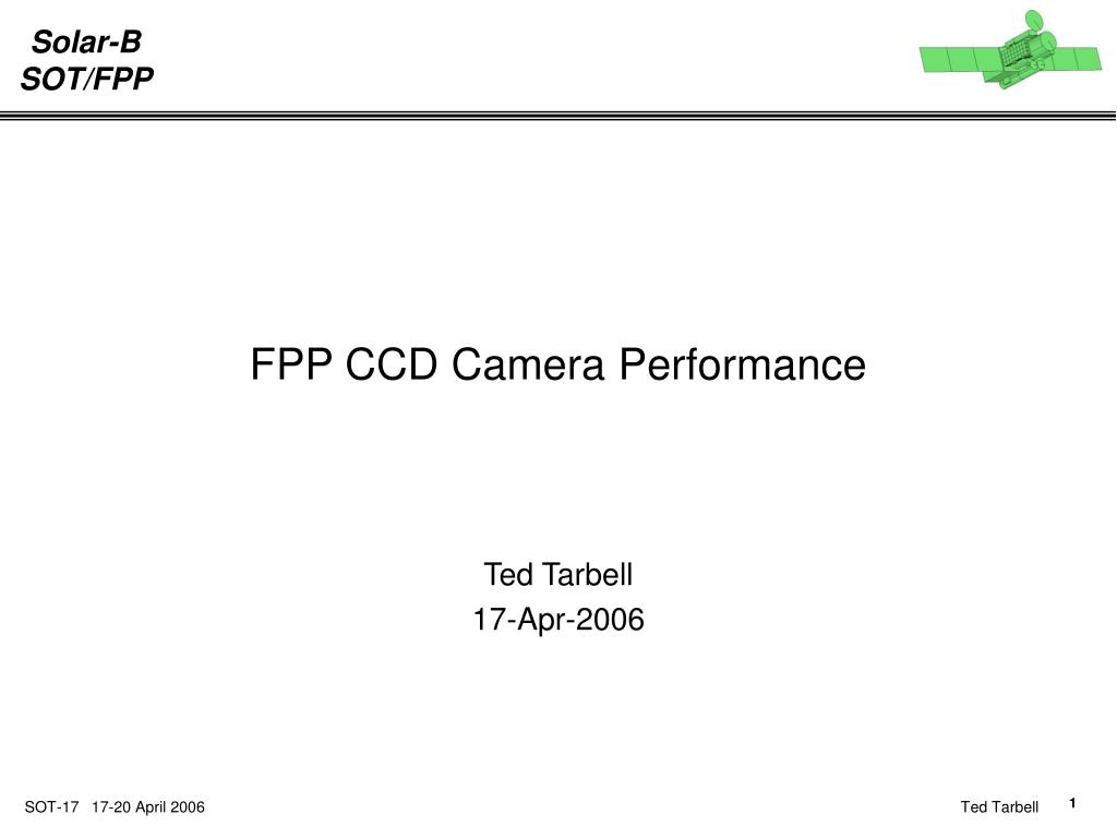 PPT - FPP CCD Camera Performance PowerPoint Presentation, free download ...