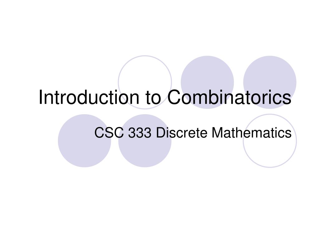 PPT - Introduction to Combinatorics PowerPoint Presentation, free ...