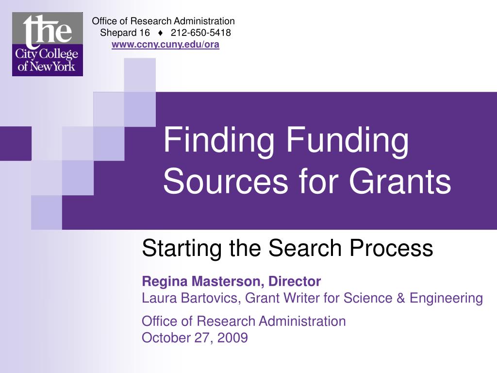 PPT - Finding Funding Sources for Grants PowerPoint Presentation, free ...