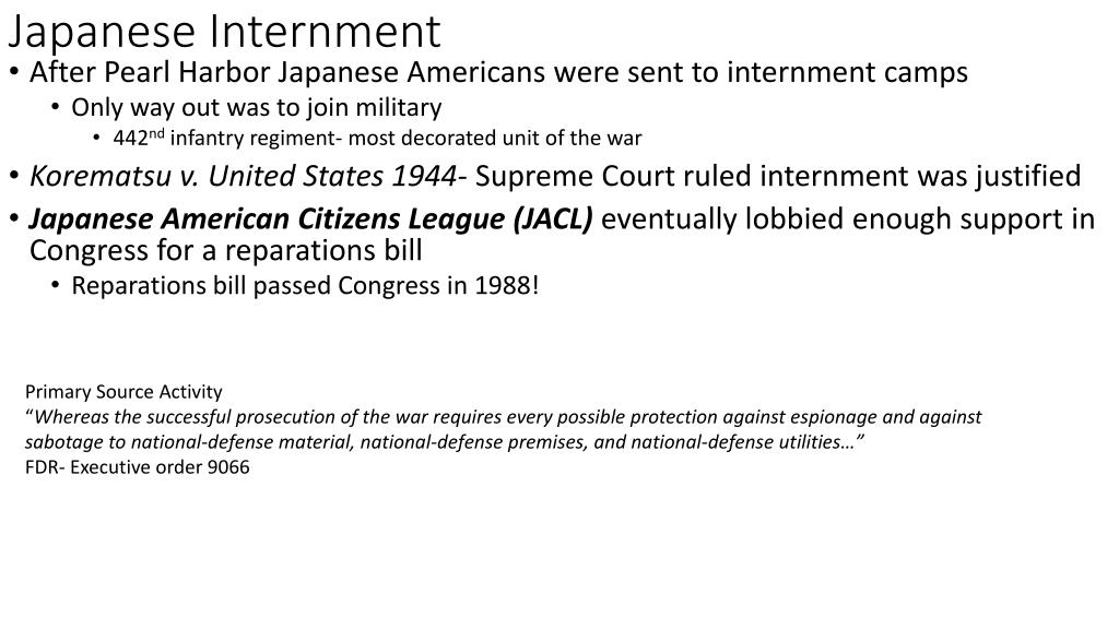 PPT - Japanese Internment PowerPoint Presentation, free download - ID ...