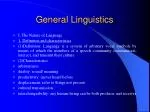 PPT - Outline of General Linguistics and Chinese Linguistics PowerPoint ...