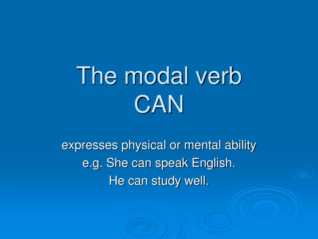 PPT - The modal verb CAN PowerPoint Presentation, free download - ID ...