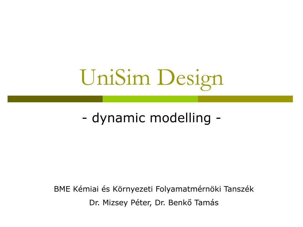 PPT - UniSim Design PowerPoint Presentation, free download - ID:6081918