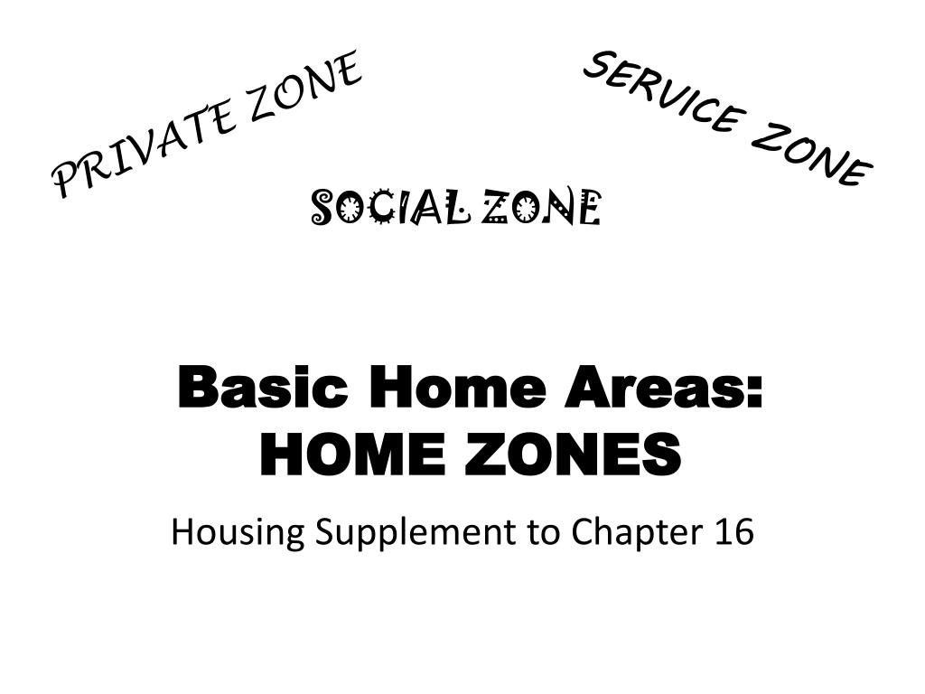 PPT - Basic Home Areas: HOME ZONES PowerPoint Presentation, free ...