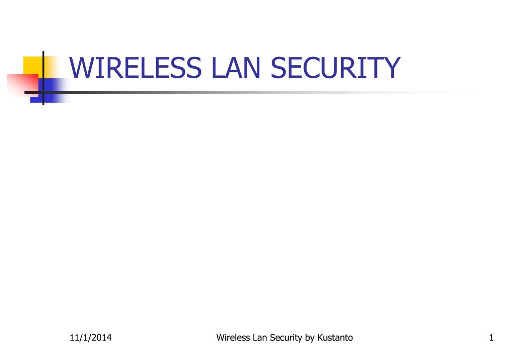 PPT - WIRELESS LAN SECURITY PowerPoint Presentation, free download - ID ...