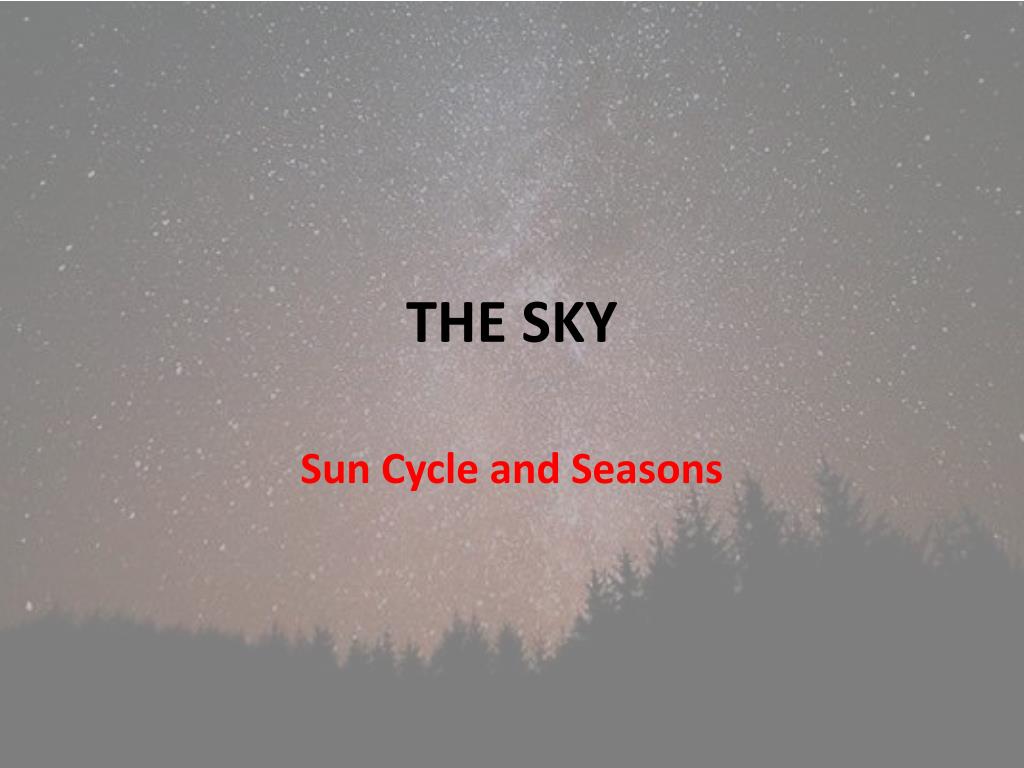 PPT - Understanding the Sky: Sun, Seasons & Cycles PowerPoint ...