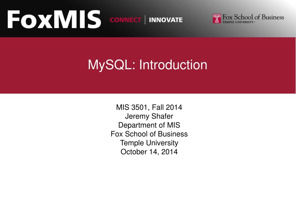 PPT - MySQL: Introduction PowerPoint Presentation, free download - ID:6083714