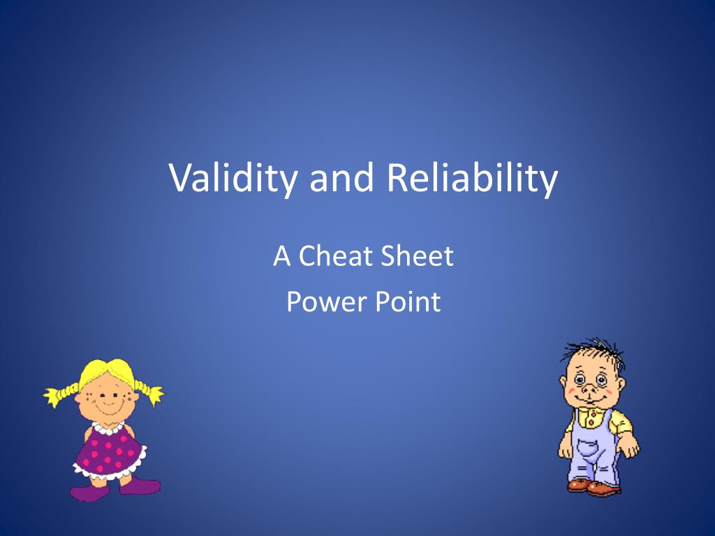 PPT - Validity and Reliability PowerPoint Presentation, free download ...