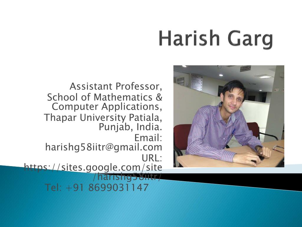 PPT - Harish Garg PowerPoint Presentation, free download - ID:6085301
