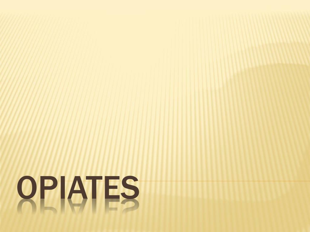 PPT - OPIATES PowerPoint Presentation, free download - ID:6085853