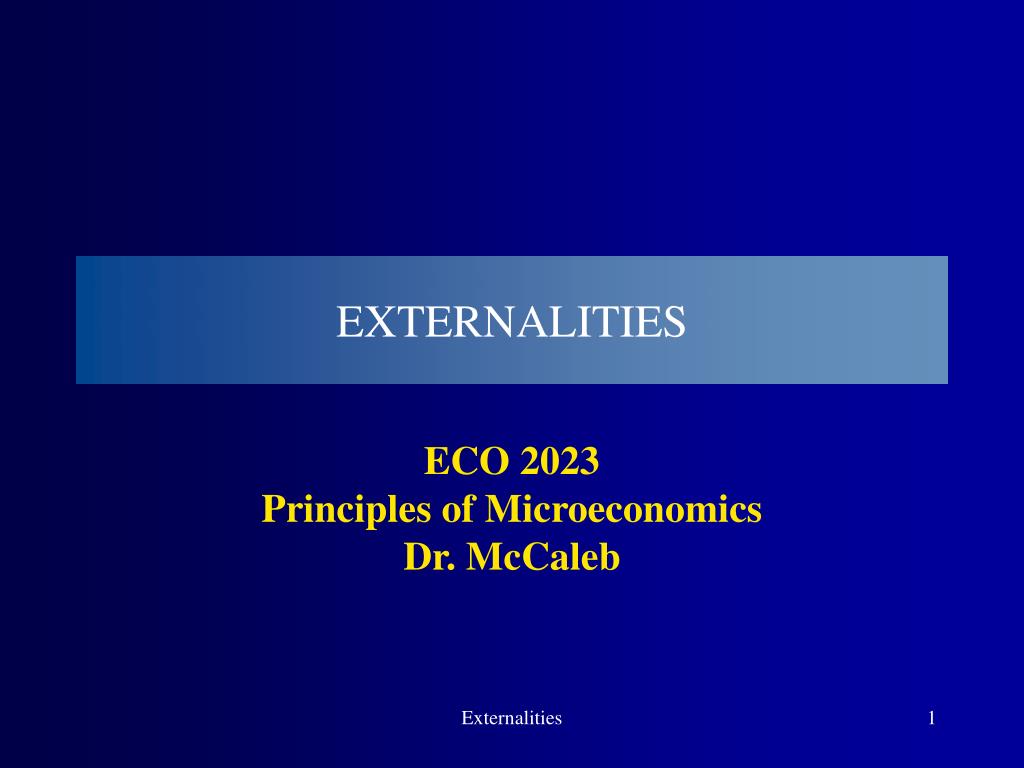 PPT - EXTERNALITIES PowerPoint Presentation, free download - ID:6087070