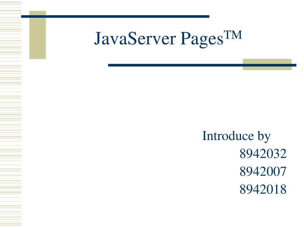 PPT - Understanding JavaServer Pages (JSP) for Dynamic Web Development ...
