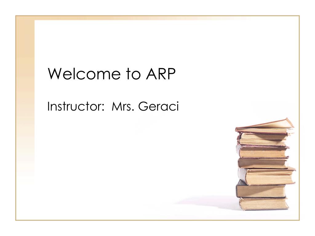 PPT - Welcome to ARP PowerPoint Presentation, free download - ID:6096705