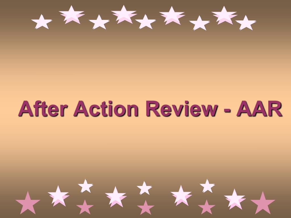 PPT - After Action Review - AAR PowerPoint Presentation, free download ...