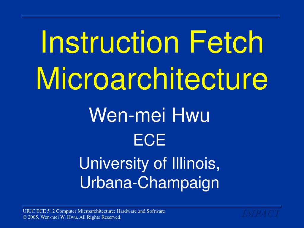 PPT - Instruction Fetch Microarchitecture PowerPoint Presentation, free ...