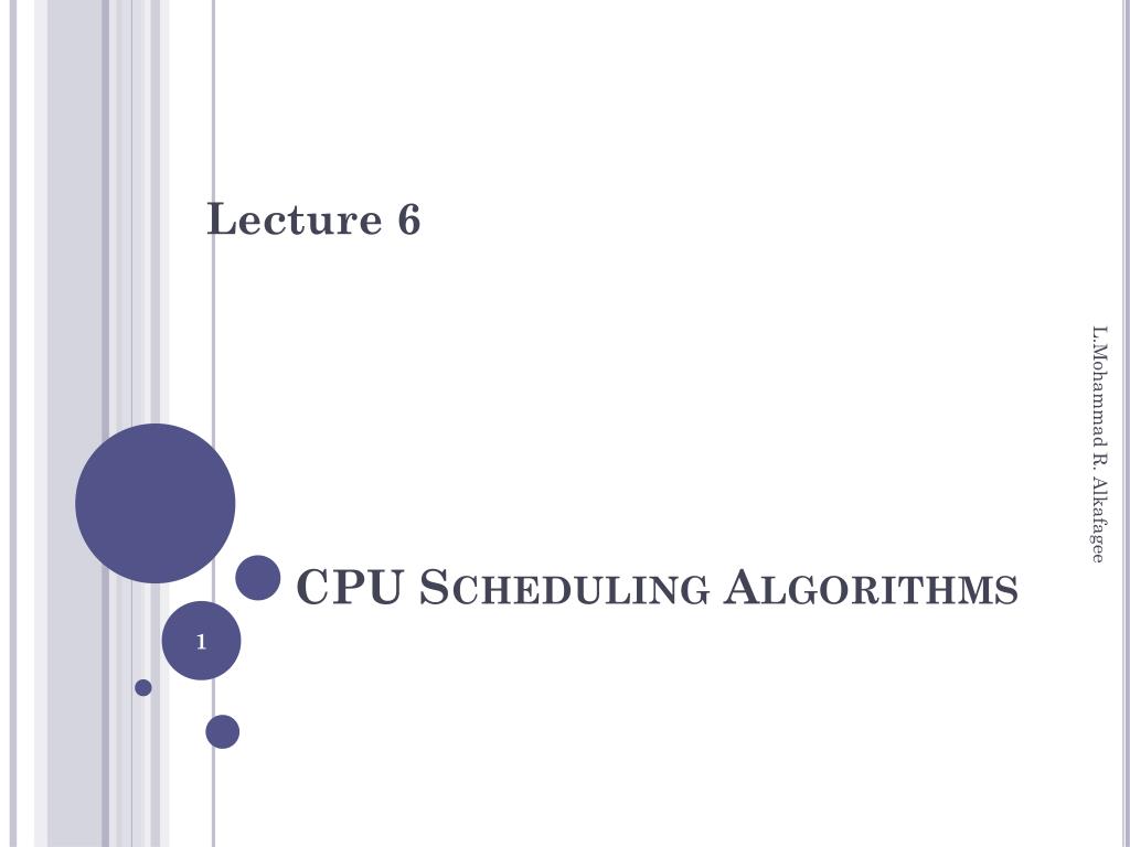 Ppt Cpu Scheduling Algorithms Powerpoint Presentation Free Download