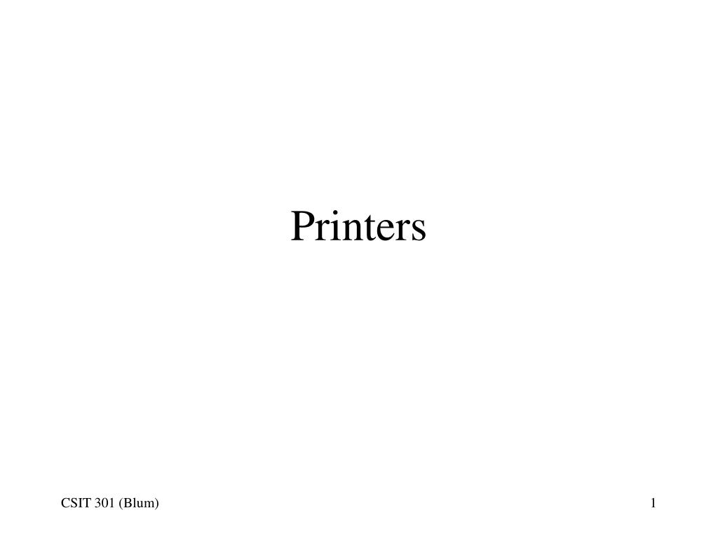 PPT - Printers PowerPoint Presentation, free download - ID:6102038