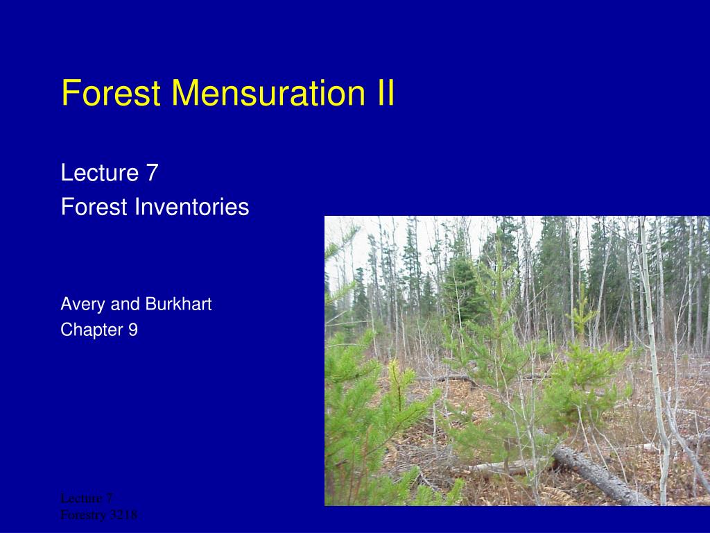 PPT - Forest Mensuration II PowerPoint Presentation, free download - ID ...
