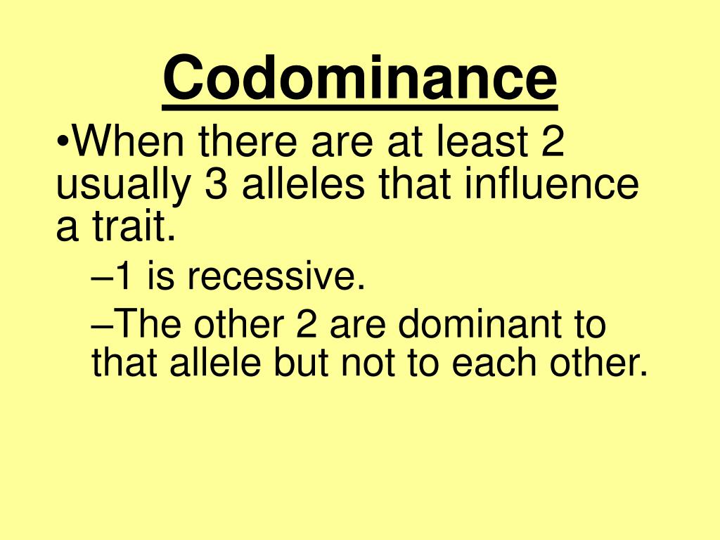 PPT - Codominance PowerPoint Presentation, free download - ID:6104626