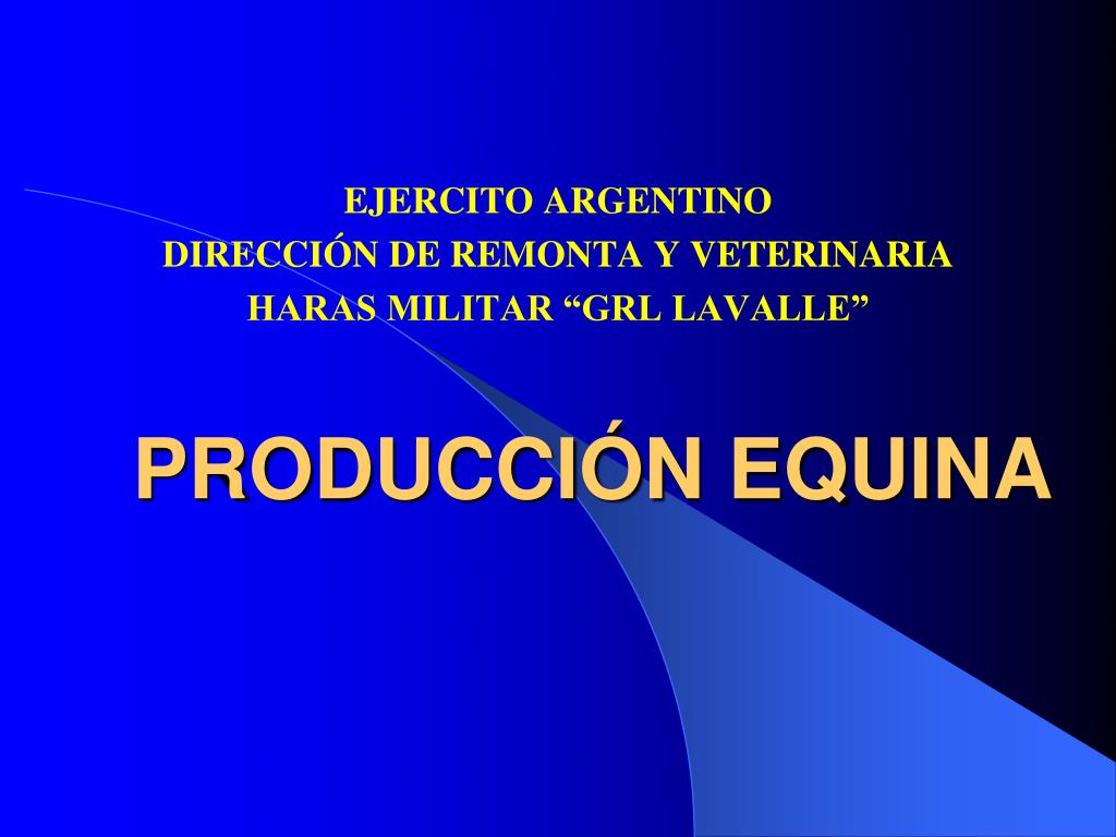 PPT - PRODUCCIÓN EQUINA PowerPoint Presentation, free download - ID:6105032