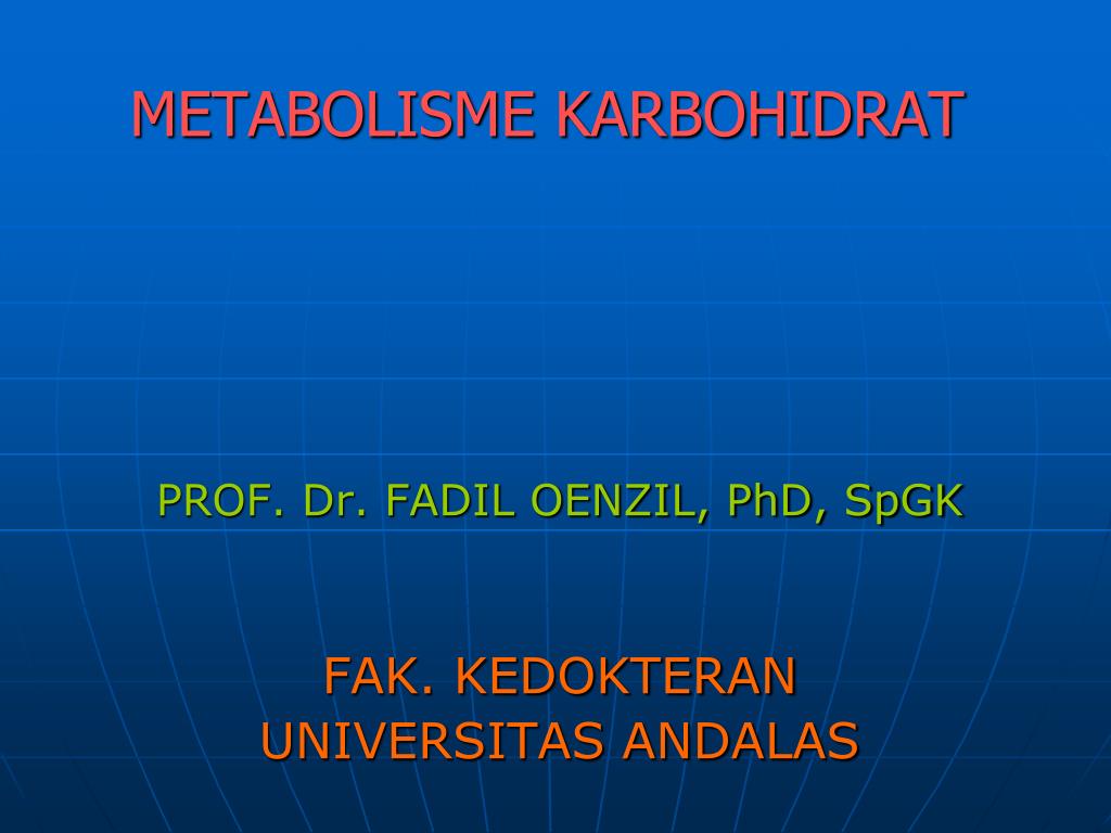 PPT - METABOLISME KARBOHIDRAT PowerPoint Presentation, free download ...