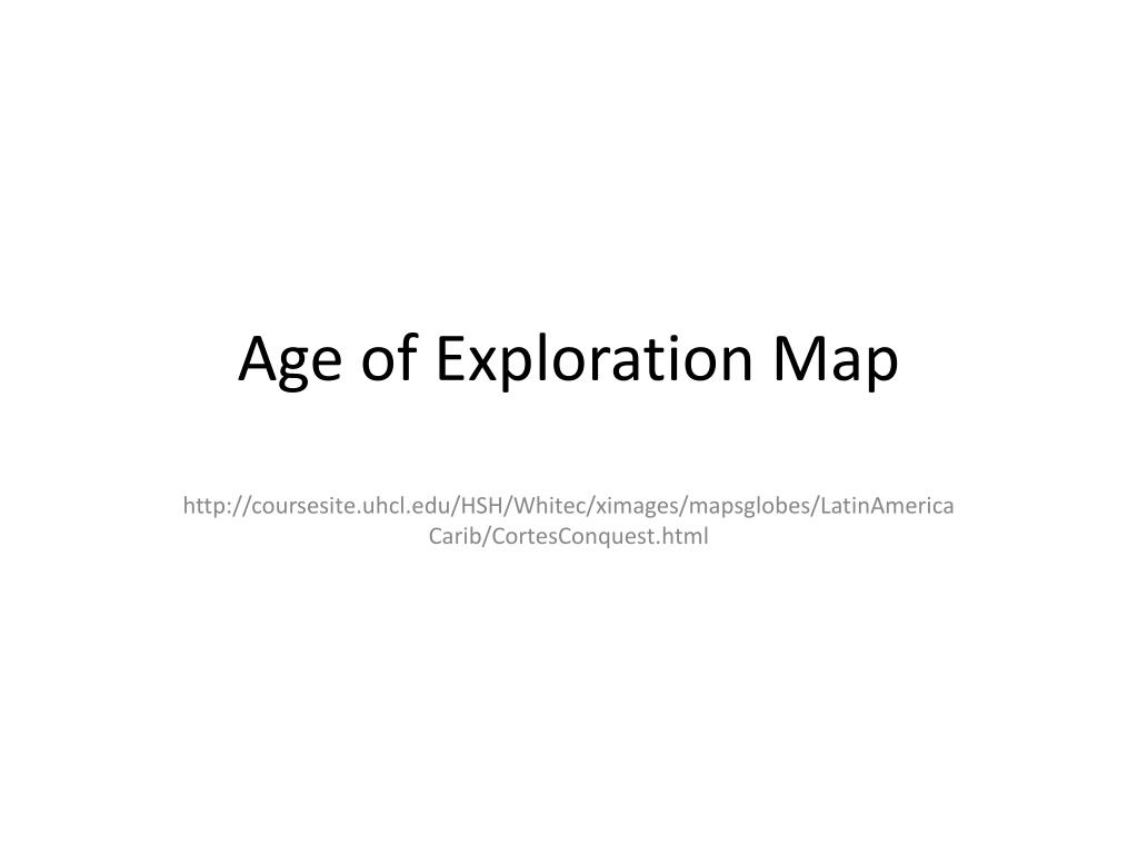 PPT - Age of Exploration Map PowerPoint Presentation, free download ...