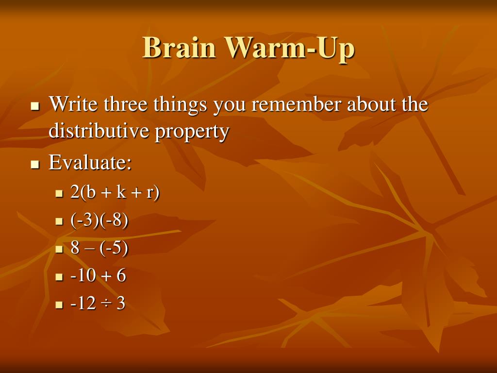 PPT - Brain Warm-Up PowerPoint Presentation, free download - ID:6105466