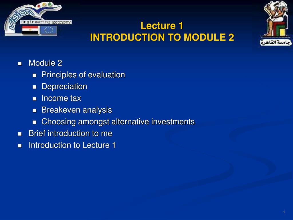 PPT - Lecture 1 INTRODUCTION TO MODULE 2 PowerPoint Presentation, free ...