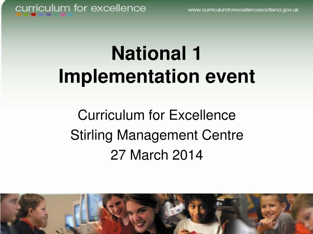 PPT - National 1 Implementation event PowerPoint Presentation, free ...