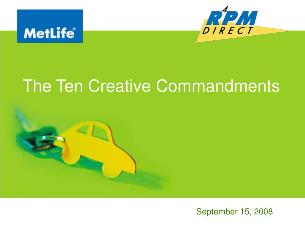 PPT - The Ten Creative Commandments PowerPoint Presentation, free ...